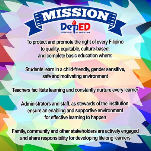 Mission, Vision, Core Values & Mandate | DepEd SDO Urdaneta City